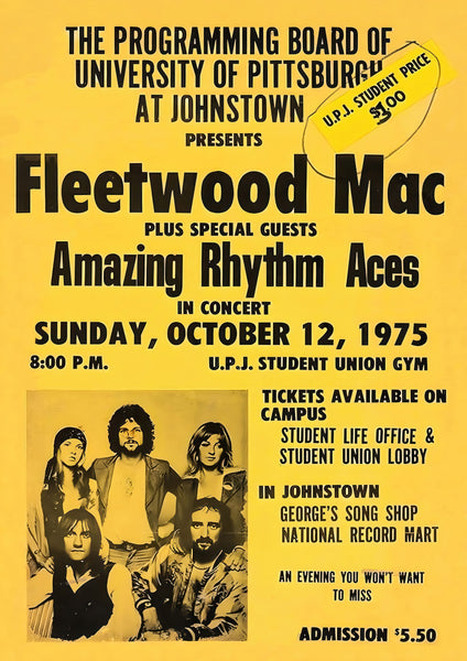 Fleetwood Mac at the UPJ Student Union Gym, Johnstown - 12th October 1 ...